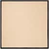 SAFAVIEH Natural Fiber Beige/Black 6 ft. x 6 ft. Square Border Area Rug ...