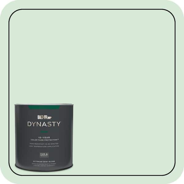BEHR DYNASTY 1 qt. #M410-1 Jade Mist Semi-Gloss Exterior Stain-Blocking ...