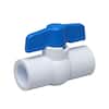 Everbilt 1/2 in. PVC Sch. 40 Solvent x Solvent Ball Valve 107-633EB ...