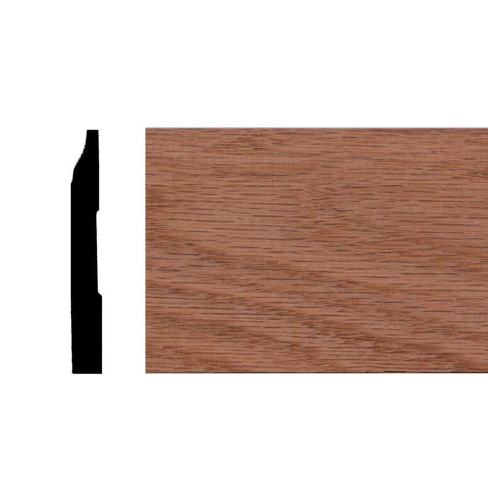 Builder's Choice OP632 5/16 in. x 2-3/4 in. Oak Wood Base Moulding ...