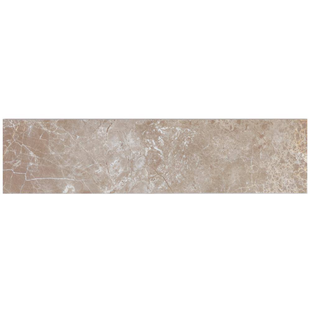 Ivy Hill Tile Palazzo Tortora Gray 3.93 in. x 0.33 in. Semi-Polished ...