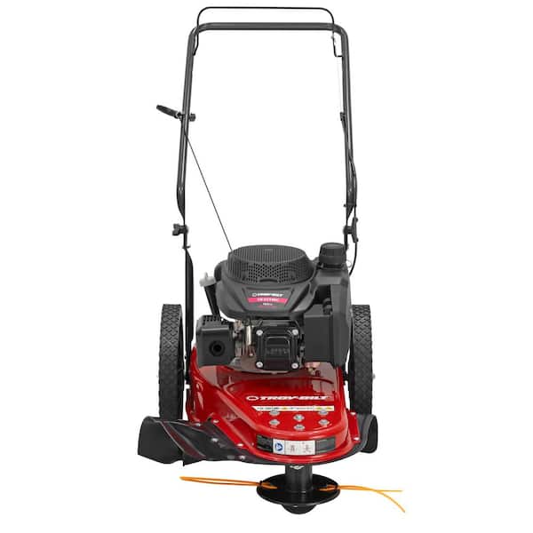 Troy-Bilt 22 in. 163cc Gas Walk Behind String Trimmer Mower TB22TMC ...