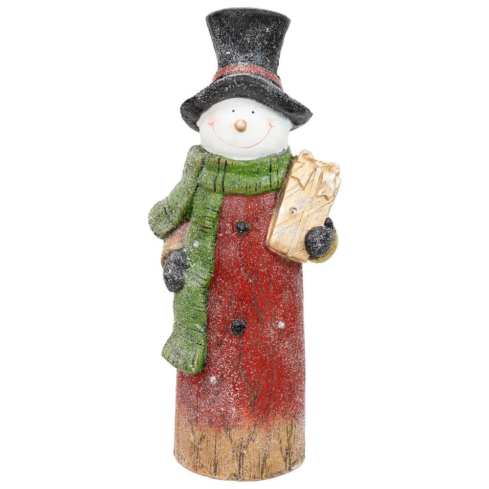 Sunnydaze Classic Frosty Indoor Pre-Lit LED Christmas Statue-23.5 in ...