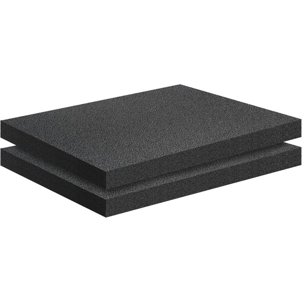 Black Foam Padding 16x12x1 Inch Polyurethane High Density Sheet Pad ...