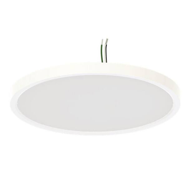 HALCO LIGHTING TECHNOLOGIES 9 in. Surface Mount Disk Adjustable CCT IC Rated Dimmable Indoor ...