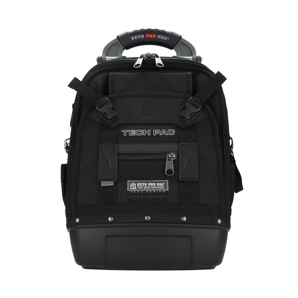 VETO PRO PAC 13 in. 46-Pocket Blackout Nylon Bag/Tote with Padded ...