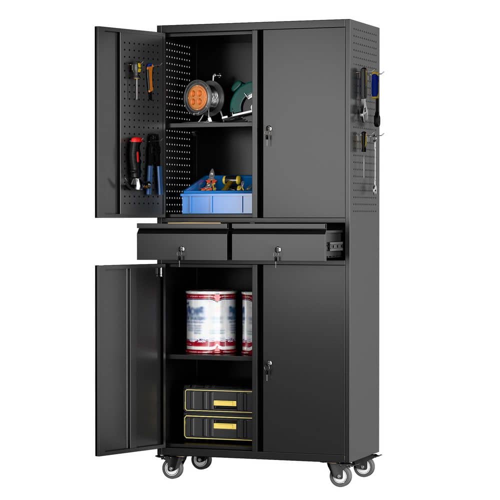 Reviews for Kaikeeqli 15 in. D x 30 in. W x 71 in. H Metal Storage ...