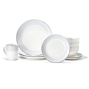 ELLE 16-Piece Casual White Porcelain Dinnerware Set (Service for 4) 7892-16-RB - The Home Depot