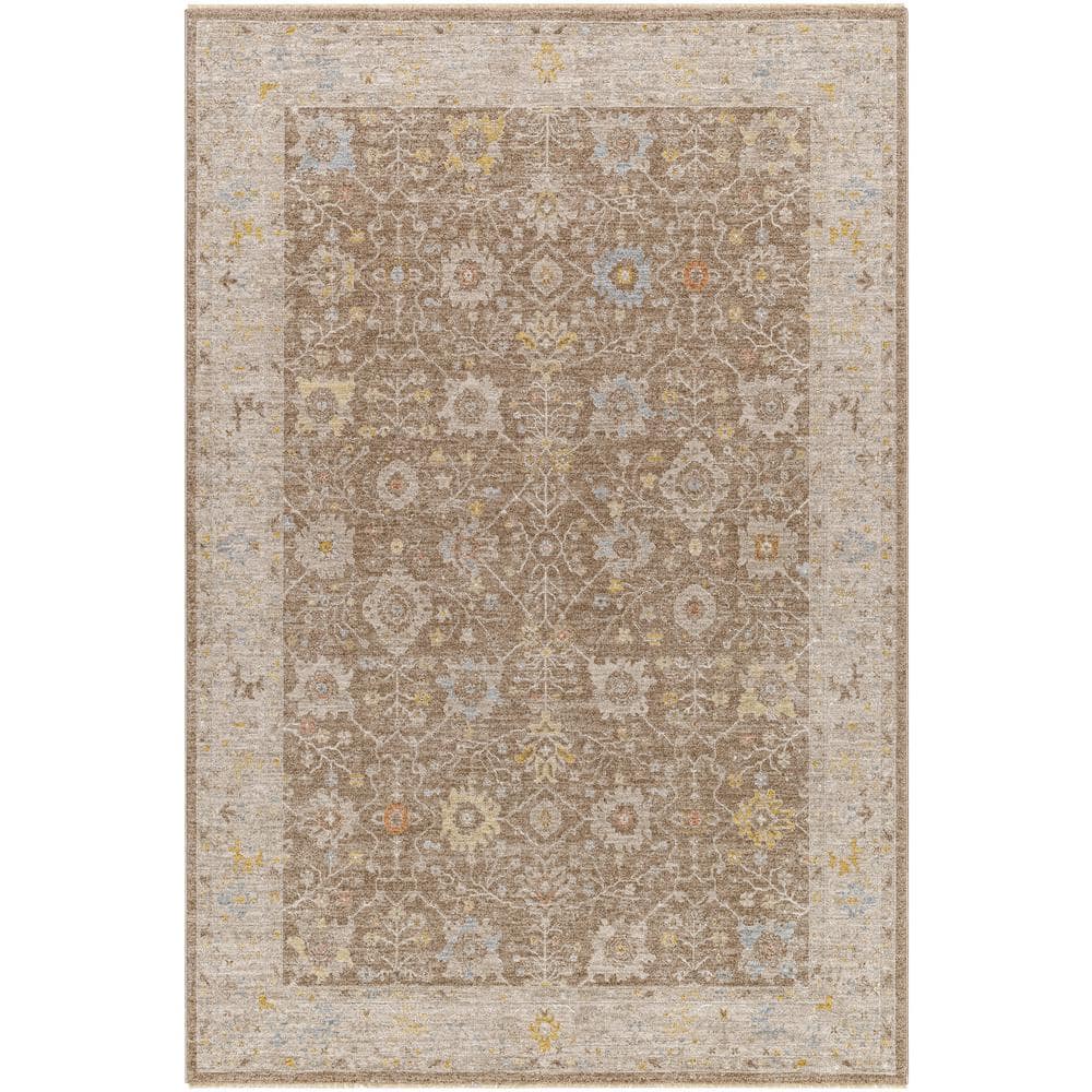 Livabliss Avant Garde Gray Traditional 5 ft. x 7 ft. Indoor Area Rug ...