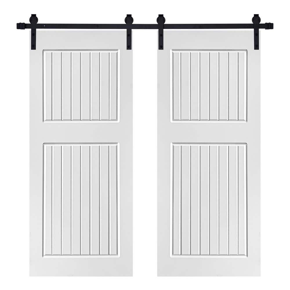 AIOPOP HOME 56 in. x 80 in. Modern 2-Panel Modern Designed MDF Panel ...