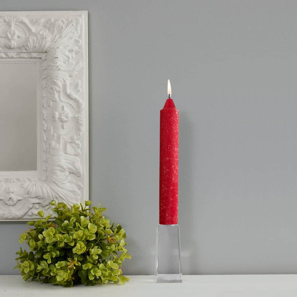 ROOT CANDLES 9 in. Timberline Collenette Red Dinner Candle (Box of 4 ...