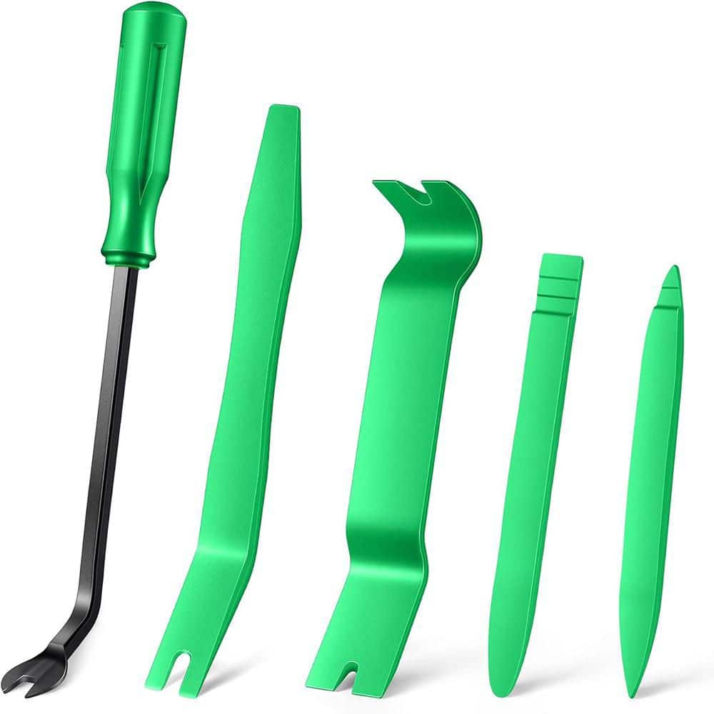 OBJLGEV Auto Trim Removal Tool Kit Plastic Pry Tool Set Green 5-Pieces ...