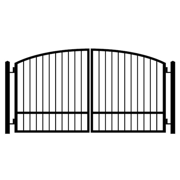 12 ft - Driveway Gate Kit - Metal Fence Gates - The Home Depot