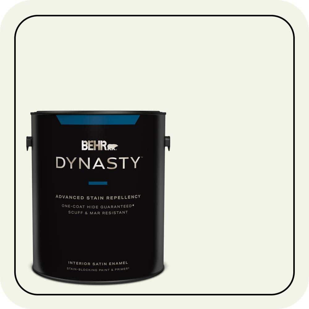 BEHR DYNASTY 1 gal. #GR-W10 Calcium Satin Enamel Interior Stain ...