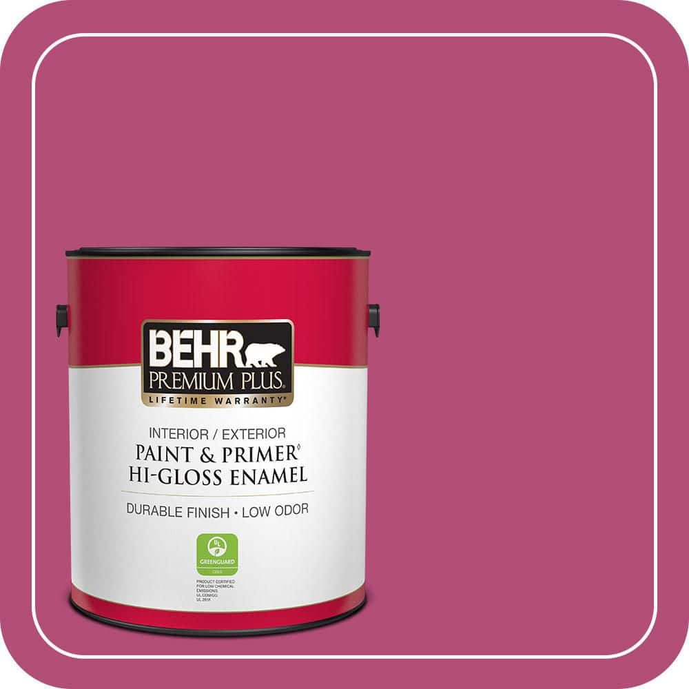 BEHR PREMIUM PLUS 1 gal. #P120-6 Diva Glam Hi-Gloss Enamel Interior ...