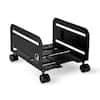 Atlantic Steel 4-Wheeled CPU/Desktop/Computer Mobile Cart in Black ...