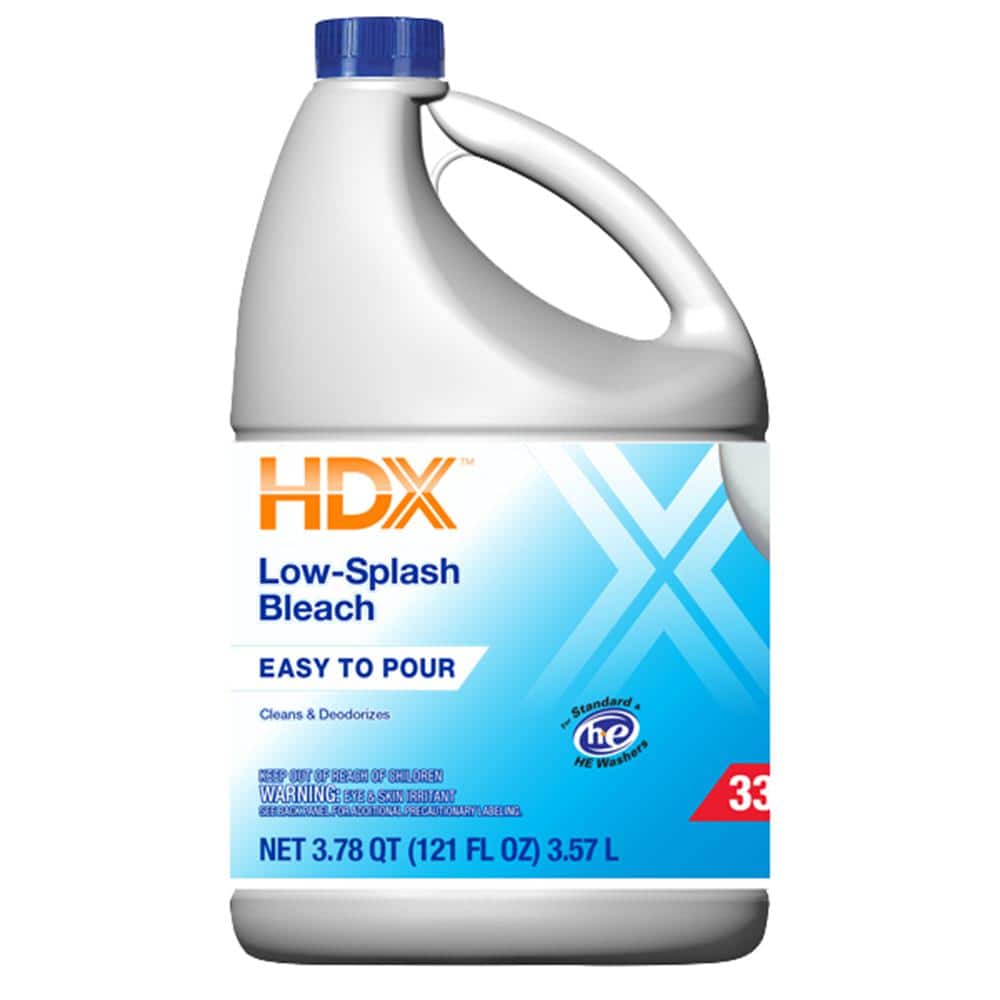 HDX Low Splash Bleach 121 oz. Fabric Stain Remover HD110425 - The Home ...