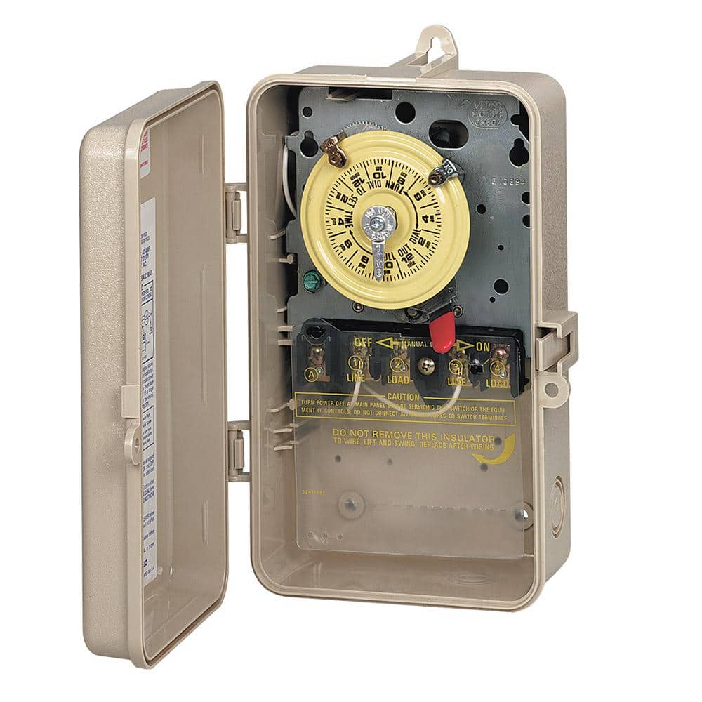Intermatic 24-Hour Mechanical Time Switch, 208-277 VAC, 60Hz, DPST ...