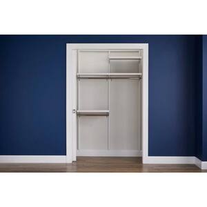 Everbilt Genevieve 4 ft. Adjustable Closet Organizer Long Hanging Rod ...