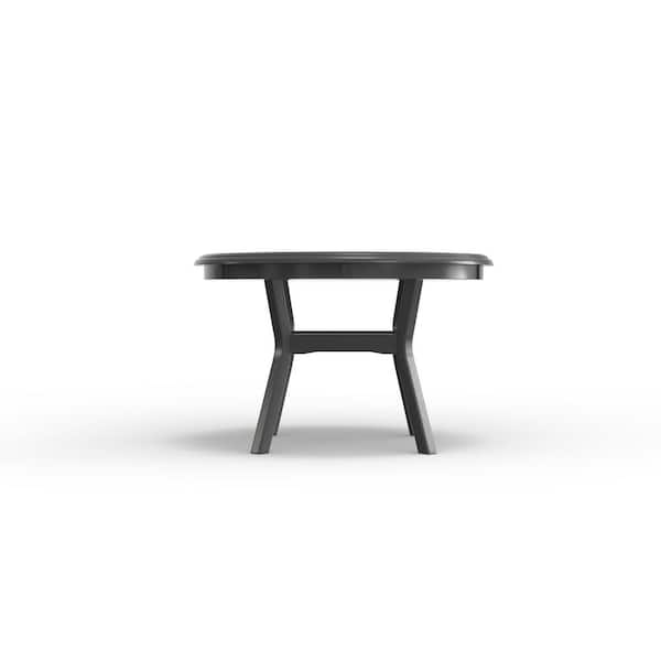 NEW CLASSIC HOME FURNISHINGS New Classic Furniture Gia 5 piece 47 in. Wood Top Round Dining Set Gray D1701 50S GRY The Home Depot