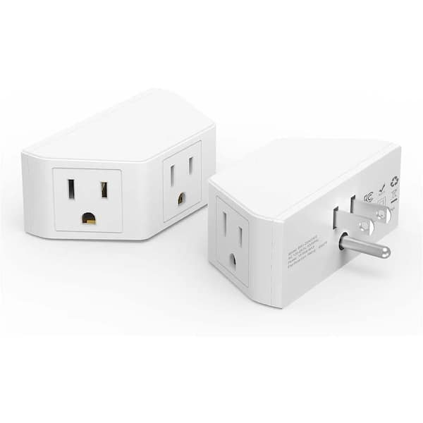 Yichuhaoxi 2 Pack Multi Plug Outlet Extender Small 3 AC Socket Adapter ...