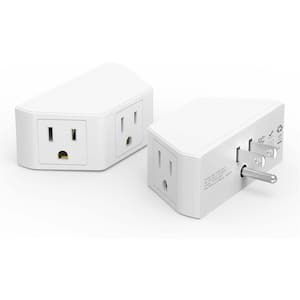 Yichuhaoxi 3-Outlet Rotating Plug Wall Extender 2 Pack 180° Swivel ...