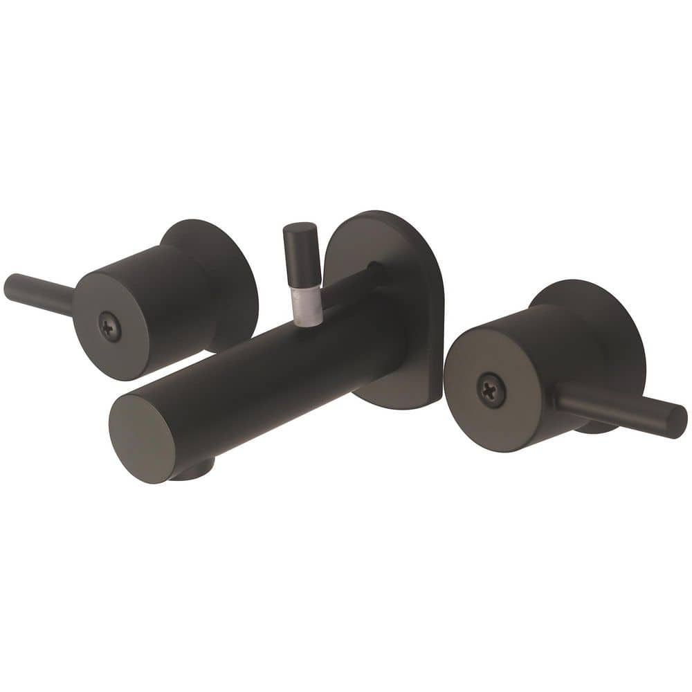 Central Brass 81179-D-MB Double Handle Wall Mounted Faucet in Matte ...