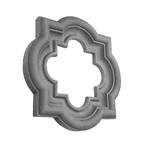 Coraform Quatrefoil 22 in. x 22 in. x 2-1/2 in. Gray Composite Moulding ...