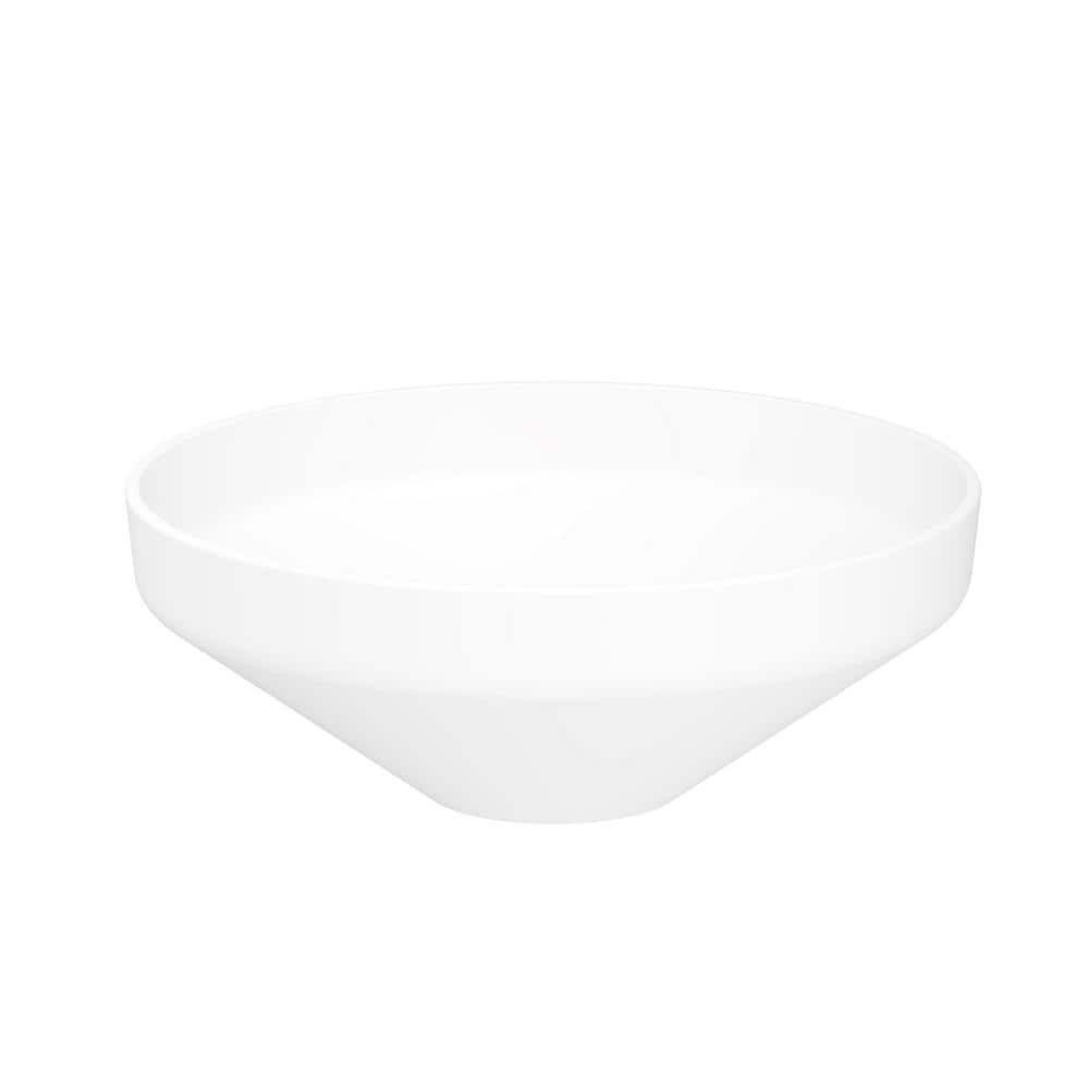 WS Bath Collections Fly 15.7 in. Vessel Round Bathroom Sink without ...