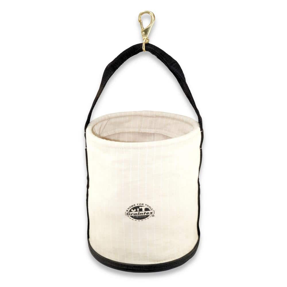 Graintex 12 in. 1-Pocket Utility Tool Bucket CB2183 - The Home Depot