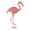 Zingz & Thingz Leaning Solar Flamingo Statue 4505617V - The Home Depot