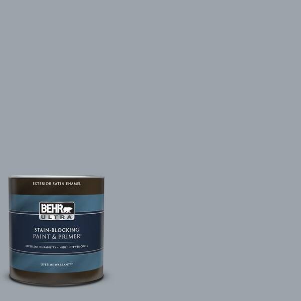 BEHR ULTRA 1 qt. #MQ5-22 Rainmaster Satin Enamel Exterior Paint ...