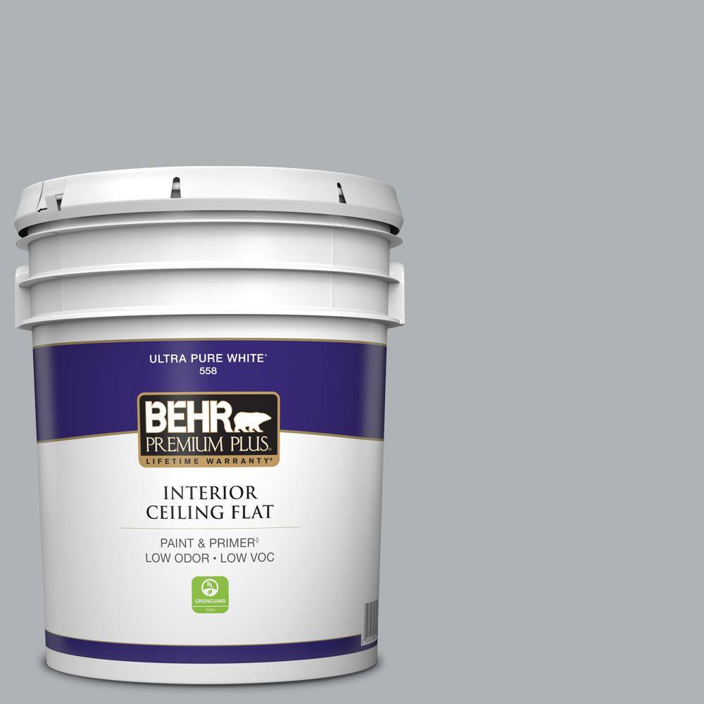 BEHR PREMIUM PLUS 5 gal. #N510-3 Stargazer Ceiling Flat Interior Paint ...