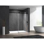 MCOCOD 60 in. W x 76 in. H Single Sliding Frameless Shower Door in ...