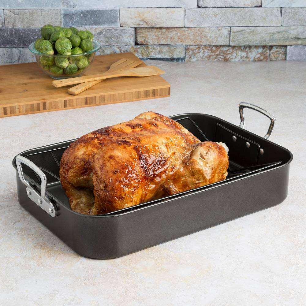 Ecolution Kitchen Extras Aluminum Roasting Pan EKET-1812