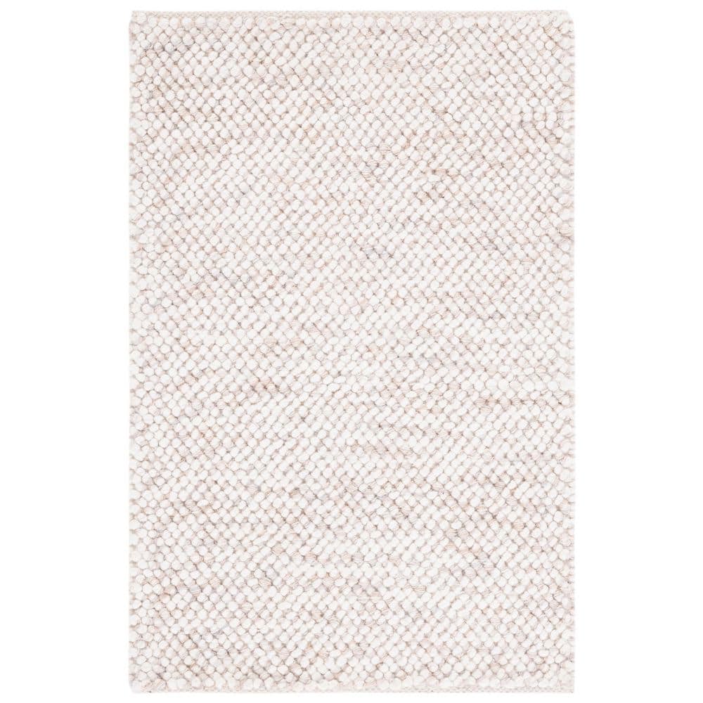 SAFAVIEH Natura 2 ft. x 3 ft. Beige/Ivory Uniform Marle Area Rug ...