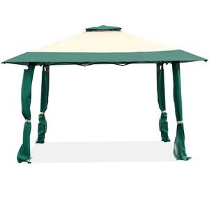 Outsunny 12 ft. x 12 ft. Green Pop Up Canopy, Foldable Canopy Tent with ...
