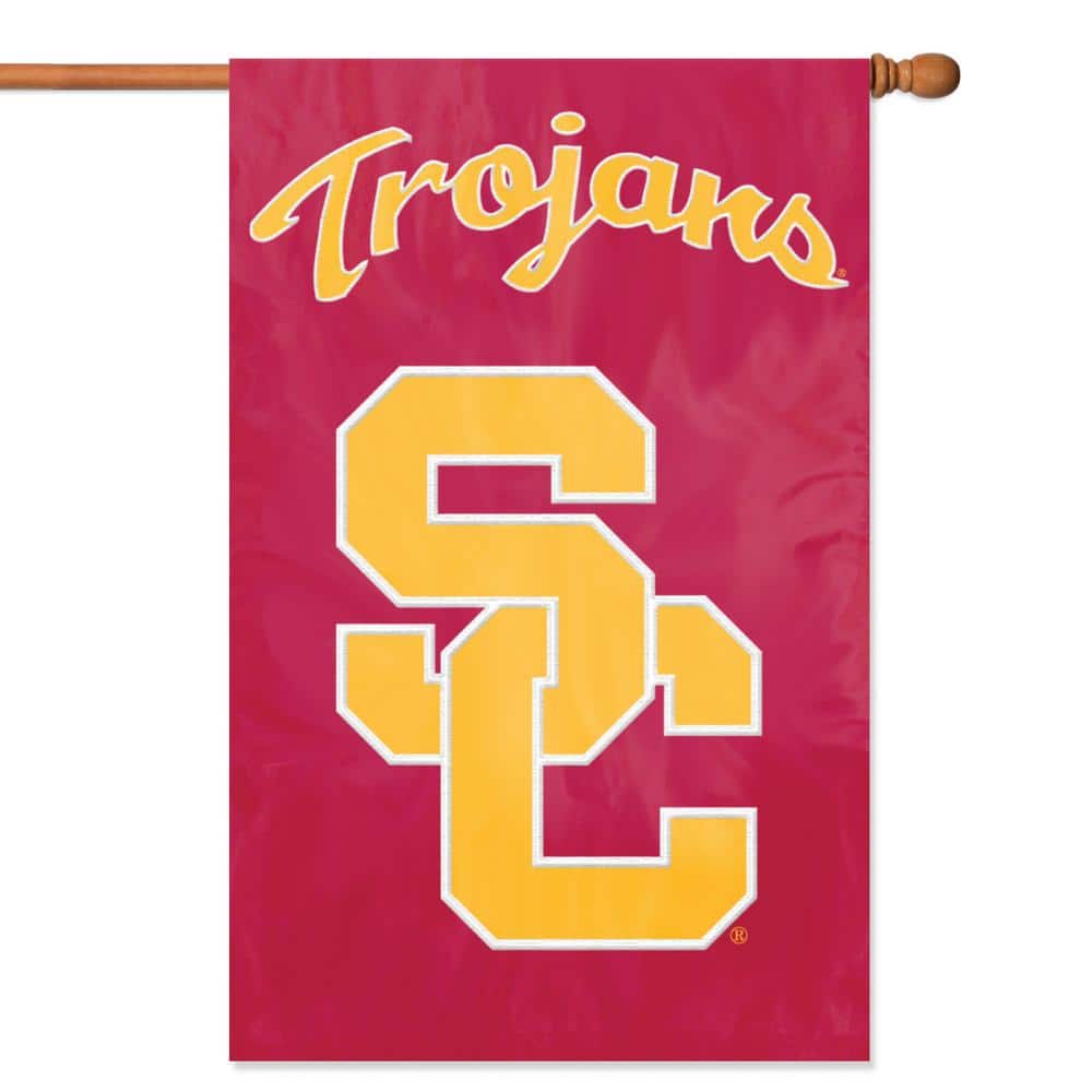 Party Animal, Inc. USC Trojans Applique Banner Flag AFUSC - The Home Depot