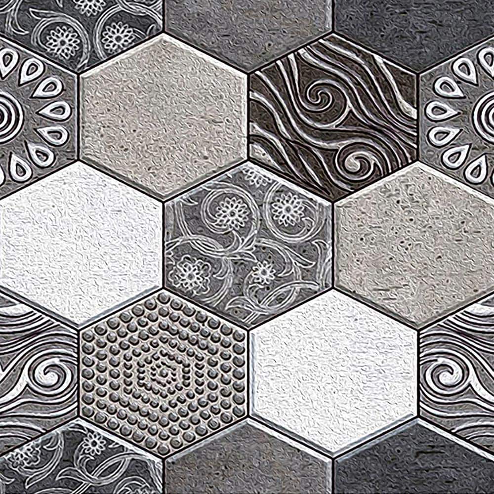 Ejoy 3D PVC Peel and Stick Mosaic Tile Sticker, JM516, 12 in. x 12 in ...