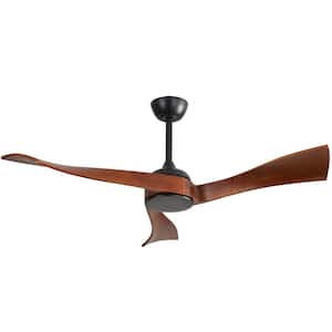 CACI Mall 60 in. Indoor/Outdoor Smart Nickel Ceiling Fan without Light ...