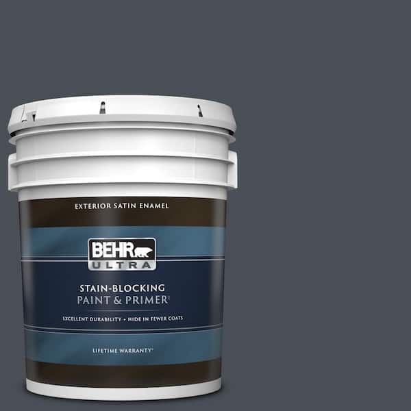 BEHR ULTRA 5 gal. #PPU15-20 Poppy Seed Satin Enamel Exterior Paint ...