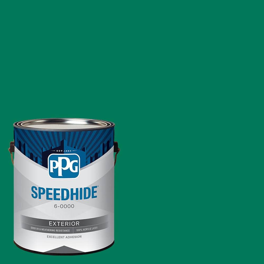 SPEEDHIDE 1 gal. PPG1228-7 Ivy League Satin Exterior Paint PPG1228-7SX ...