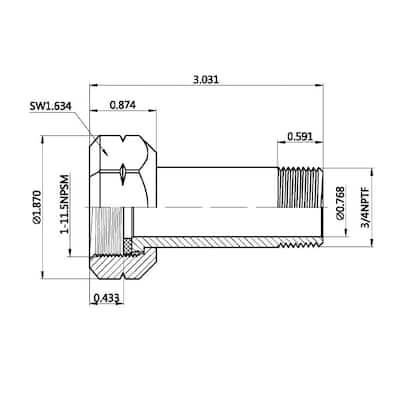1" - Brass Fittings - Fittings - The Home Depot