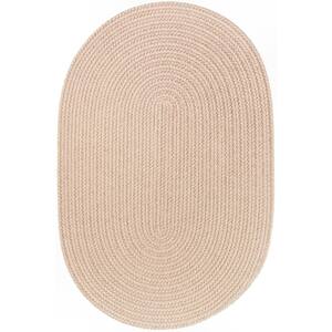 Rhody Rug Joy Braids Solid Pink 2 ft. x 4 ft. Oval Indoor/Outdoor ...