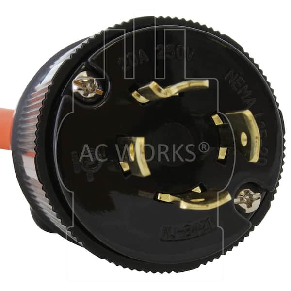 AC WORKS® Wiring Device NEMA L15-20P 20A 250 Volts 4-Prong, 51% OFF