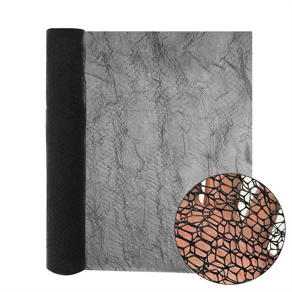 Wellco 6.5 ft. x 30 ft. Black Plastic 3D Geomat Erosion Control Blanket ...