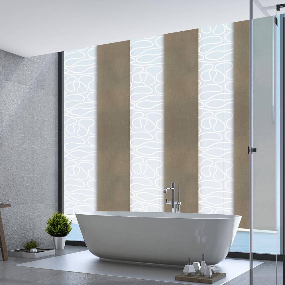 EMOH Rainy Swirl 70 in. - 130 in. W x 94 in. L Adjustable 6- Panel ...