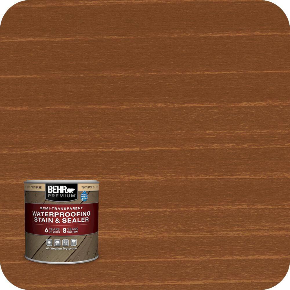 BEHR PREMIUM 8 oz. #ST-122 Redwood Naturaltone Semi-Transparent ...