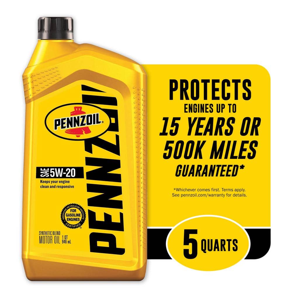 Pennzoil SAE 5W-20 Motor Oil 1 Qt. 550035002 - The Home Depot