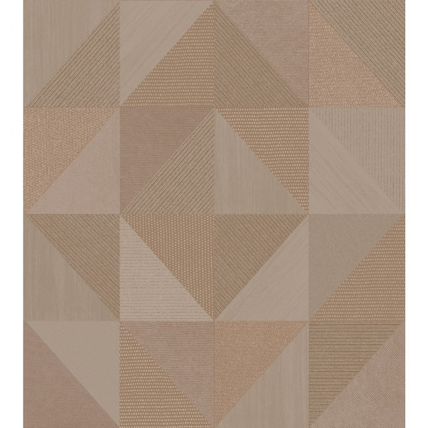 Italian Textures 4-Collection Bronze Geometric Congo Matte Finish Vinyl ...